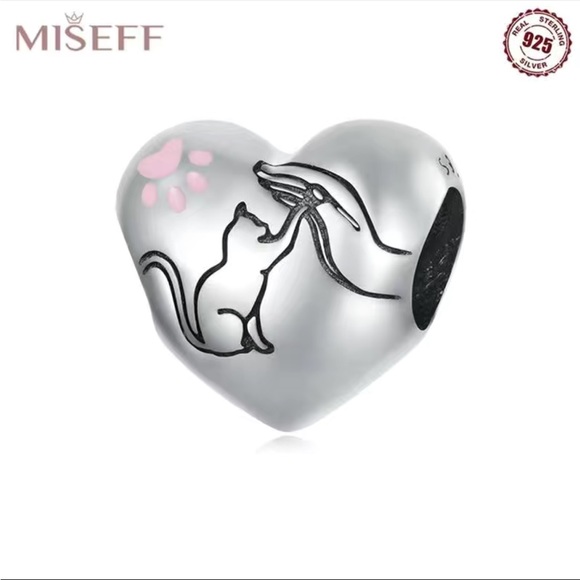 Jewelry | Nwt 925 Sterling Silver My Pet Cat Love Between Pet And Owner ...
